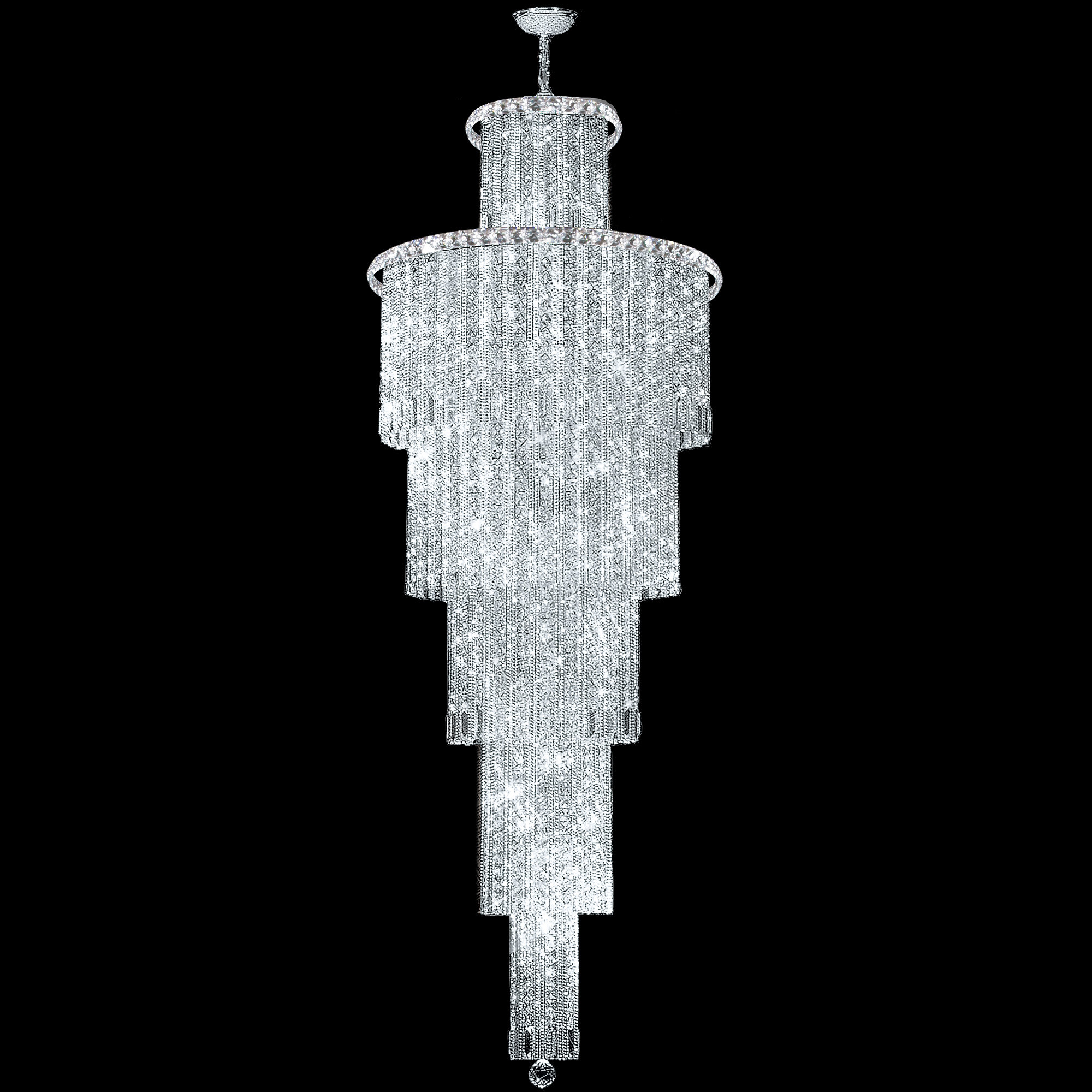 James R. Moder Prestige 34 - Light Dimmable Tiered Chandelier | Perigold
