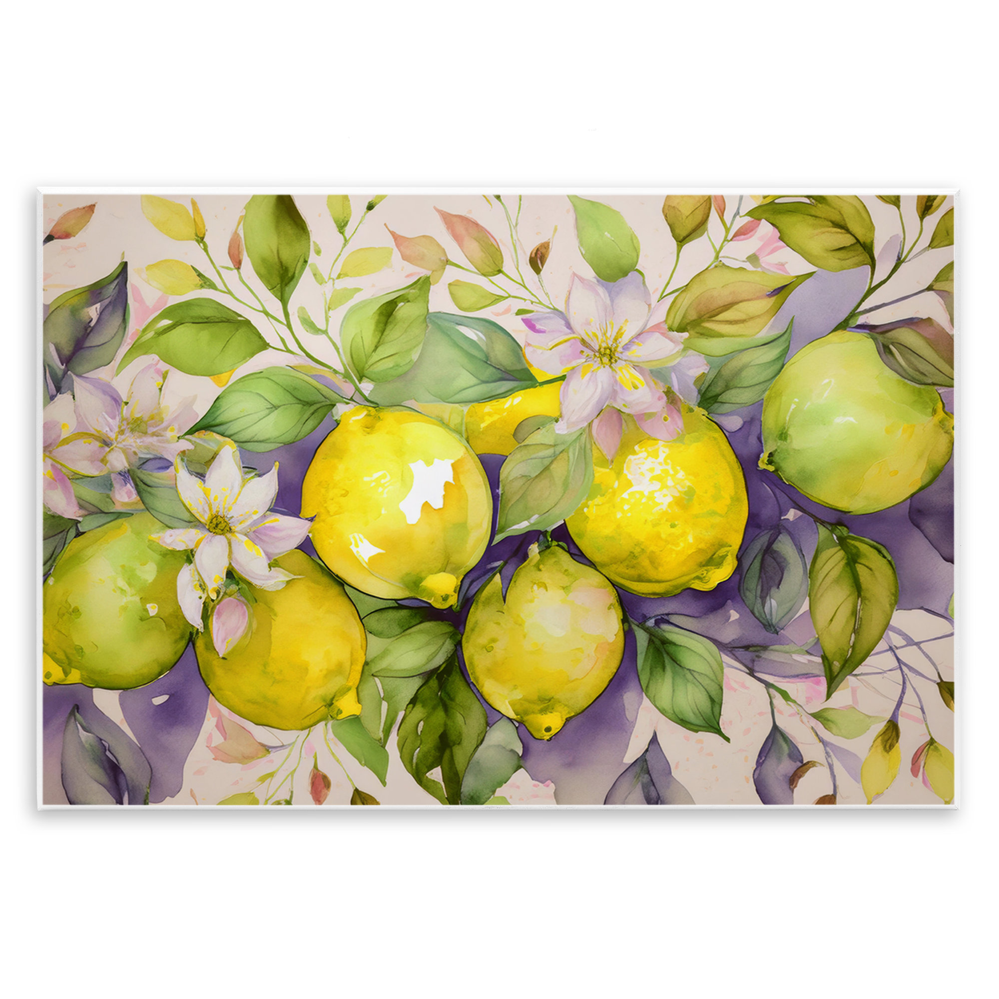 August Grove® Cottage Lemon Blooms Wall Plaque Art by Alina Georgescu ...