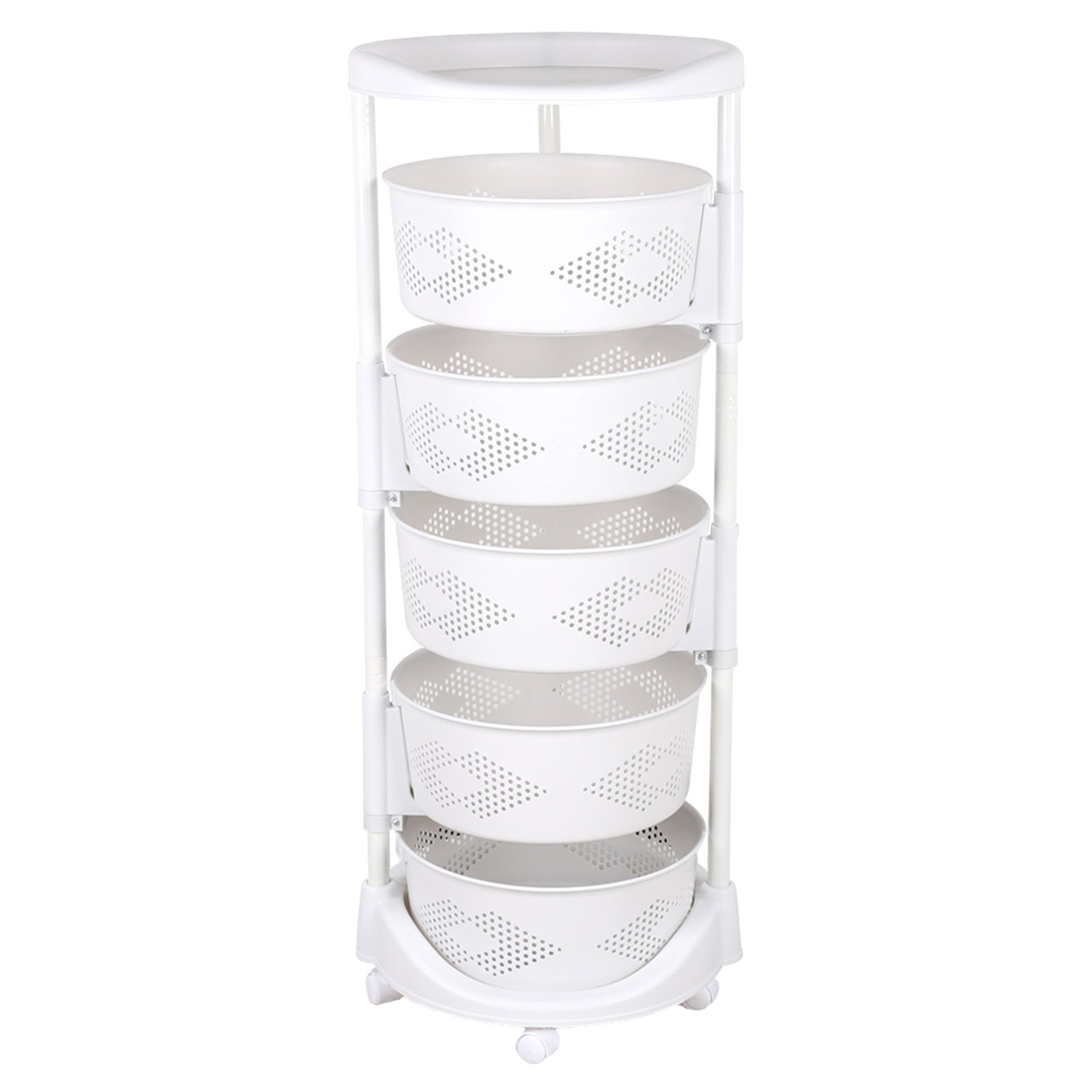 Rebrilliant Bowland 5 Tier Multi-layer Stackable Vegetable Basket Rack ...