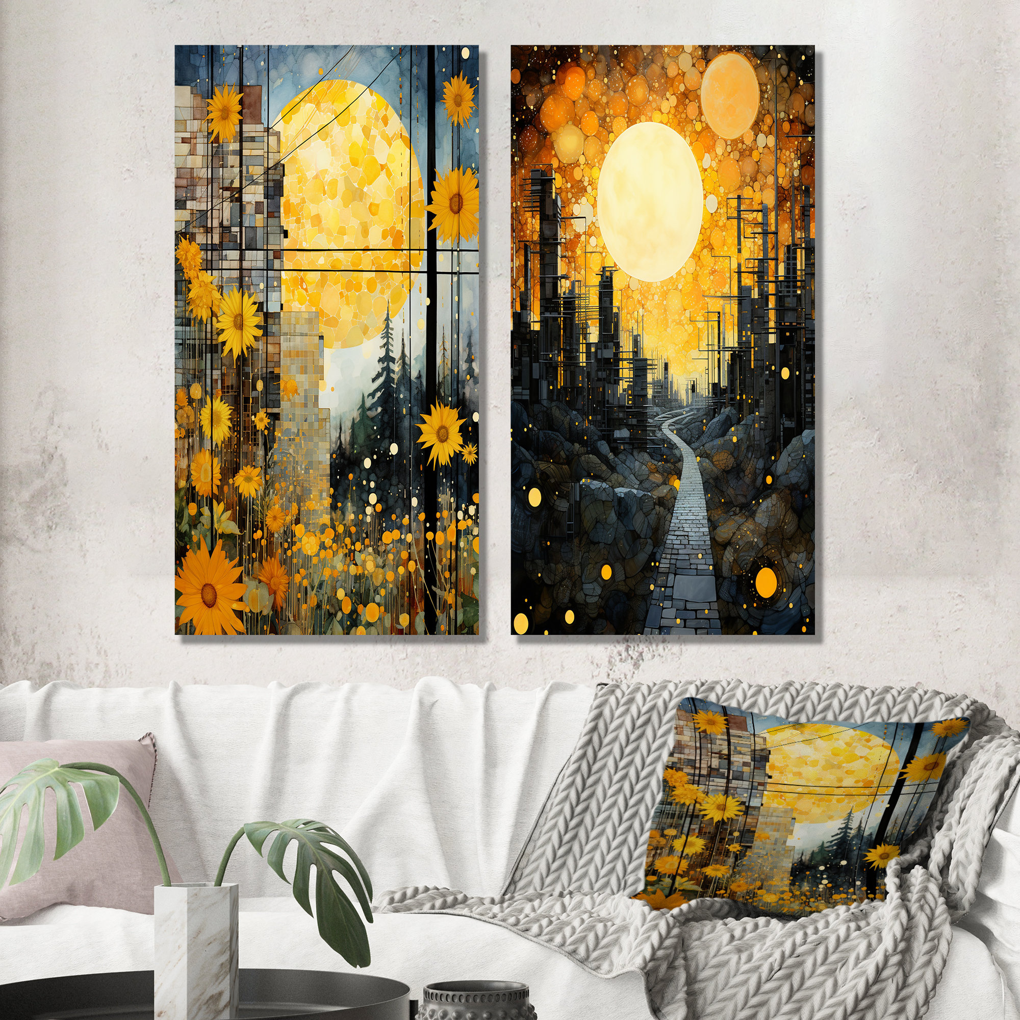 Millwood Pines Abstract Solar Panels Sunlight Collage I - Abstract ...