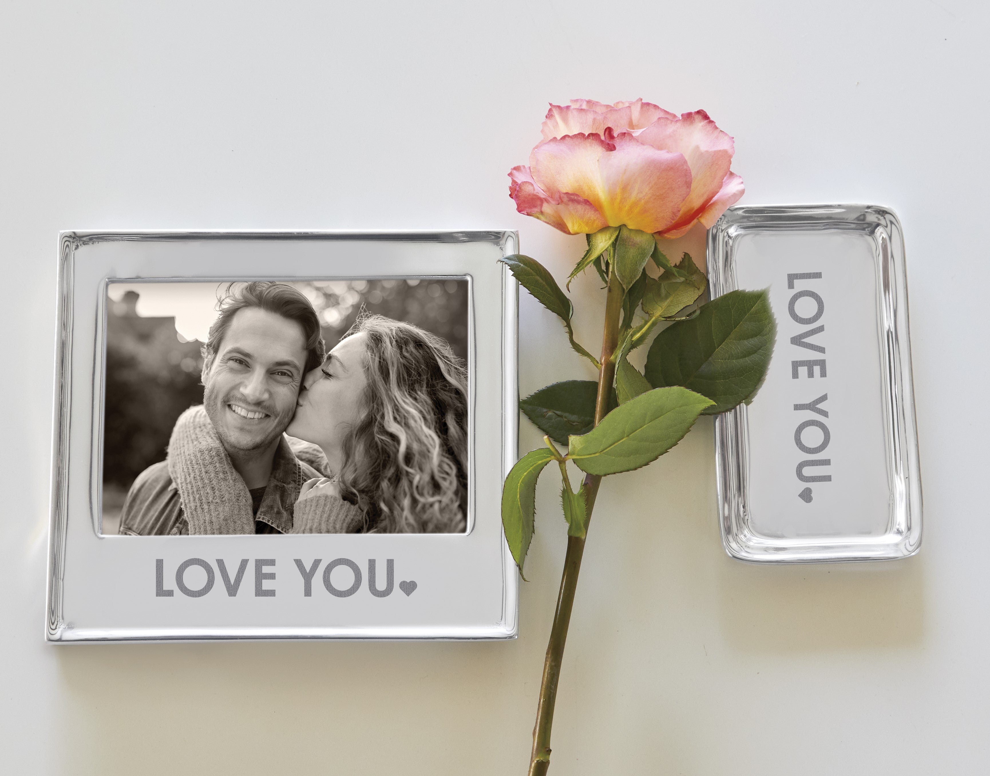 Mariposa Signature Love You Metal Picture Frame | Wayfair
