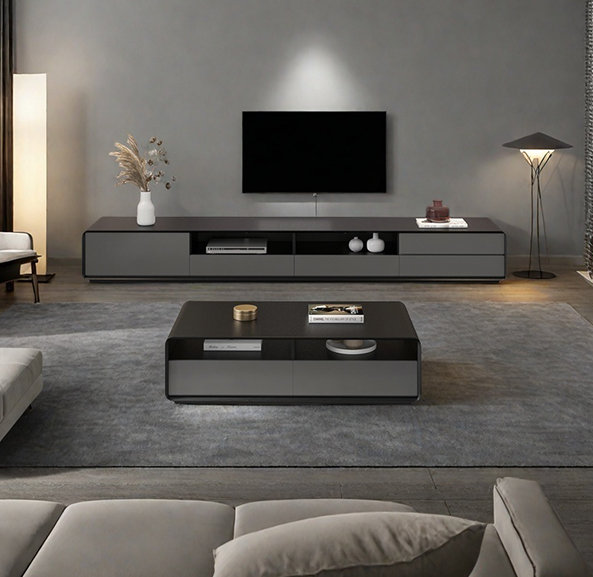 AWORET Modern simple TV cabinet coffee table combination - Wayfair Canada