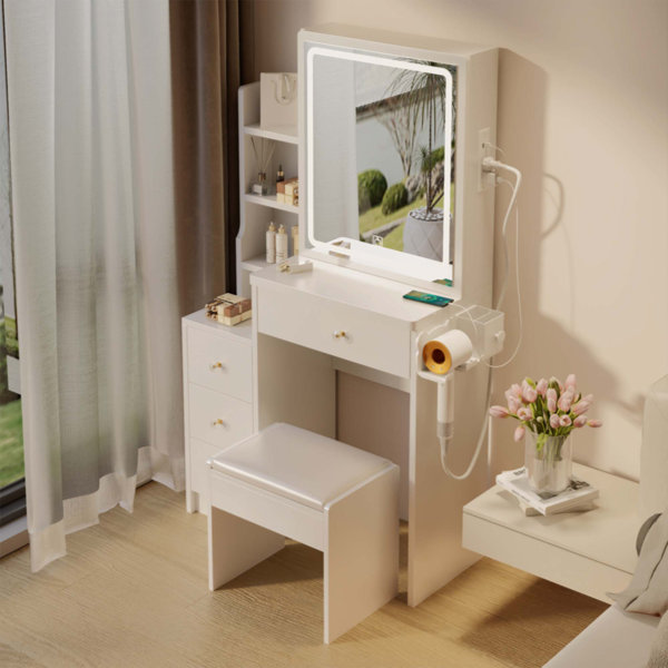 Small Bedroom Vanities You'll Love | Wayfair