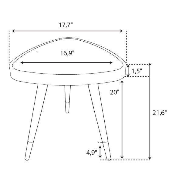 Ebern Designs South Perth End Table | Wayfair