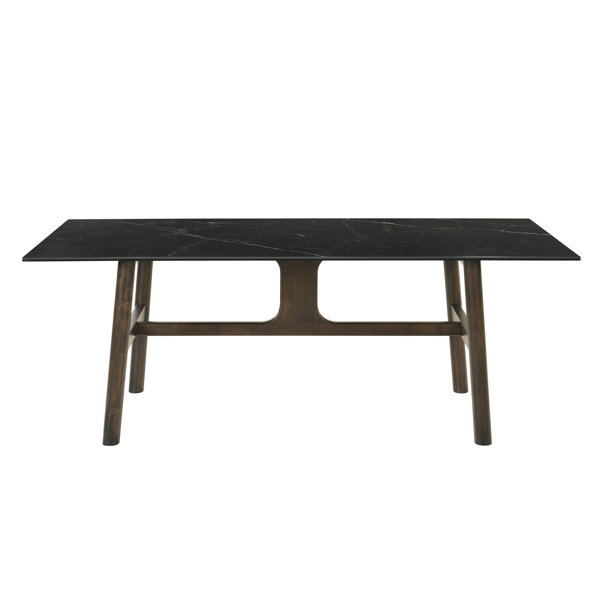 George Oliver Braden Solid Wood Base Dining Table | Wayfair