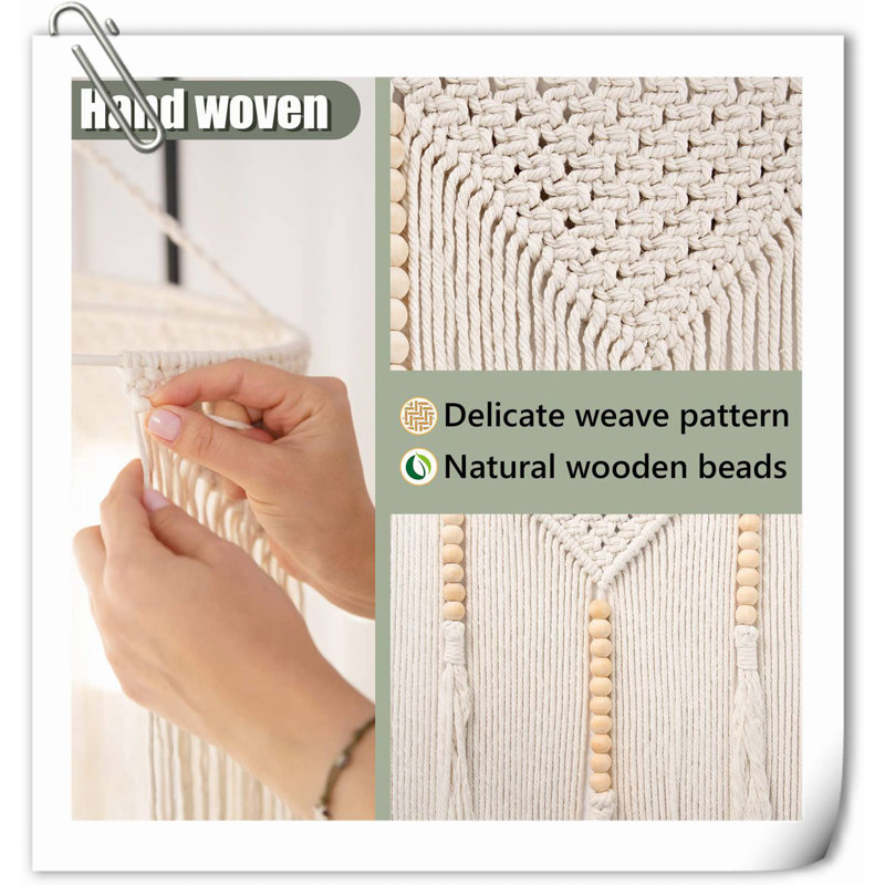 Bungalow Rose Hand Woven Cotton Tapestry & Reviews | Wayfair