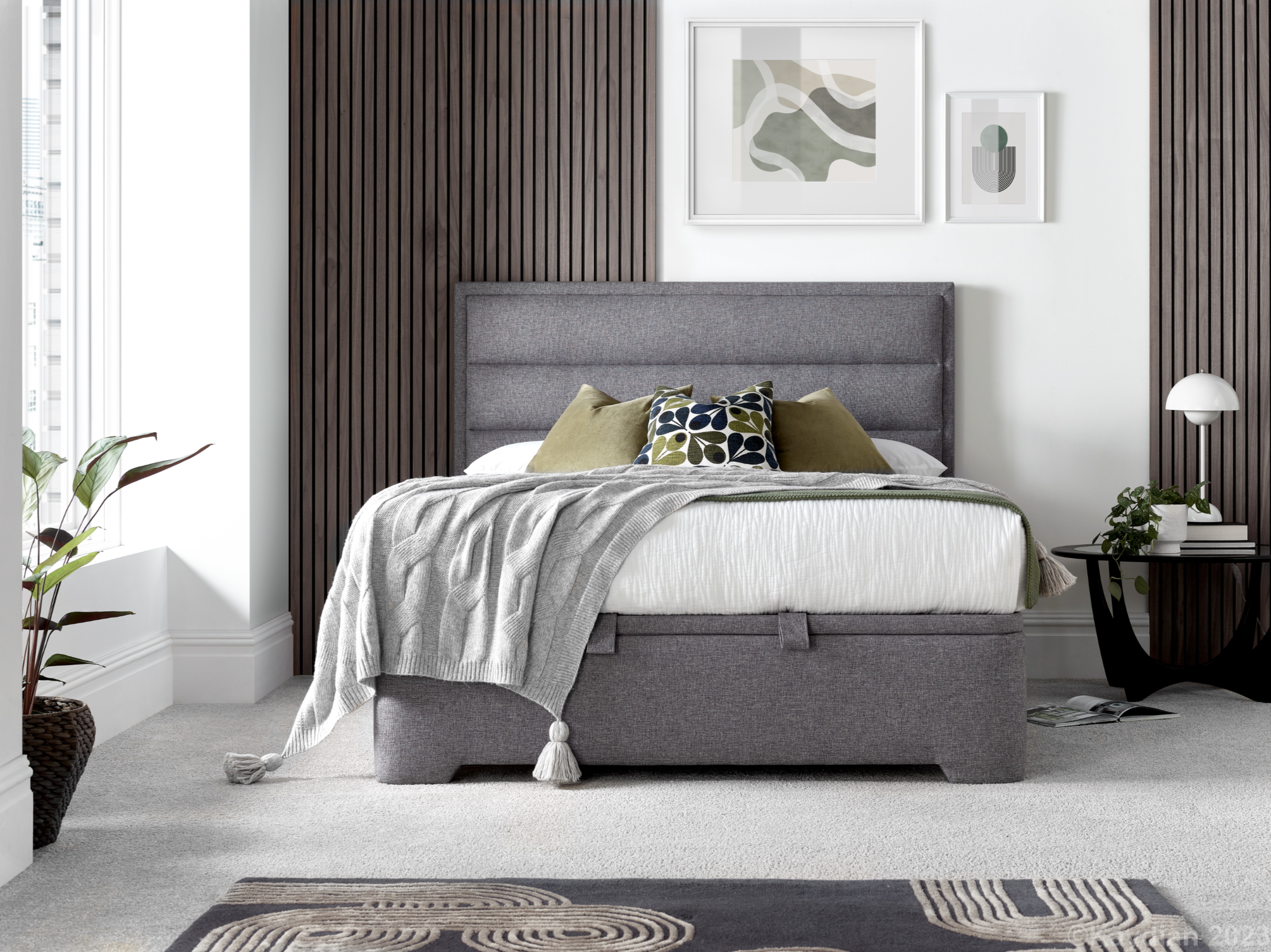 Ebern Designs Millham Upholstered Bed | Wayfair.co.uk