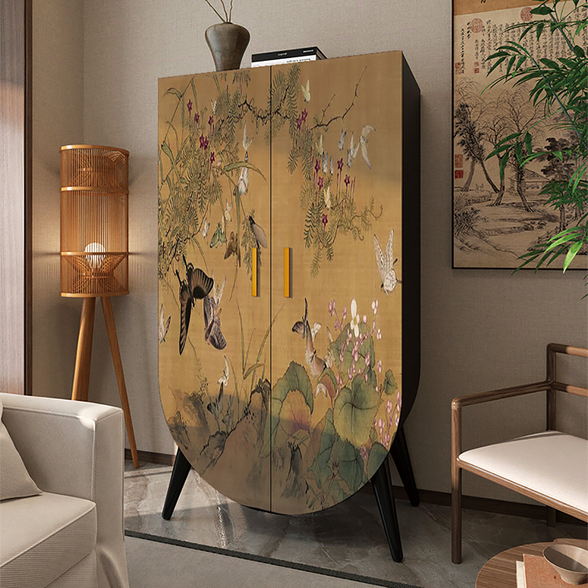 Corrigan Studio® Bedroom cloakroom storage decorative wardrobe | Wayfair