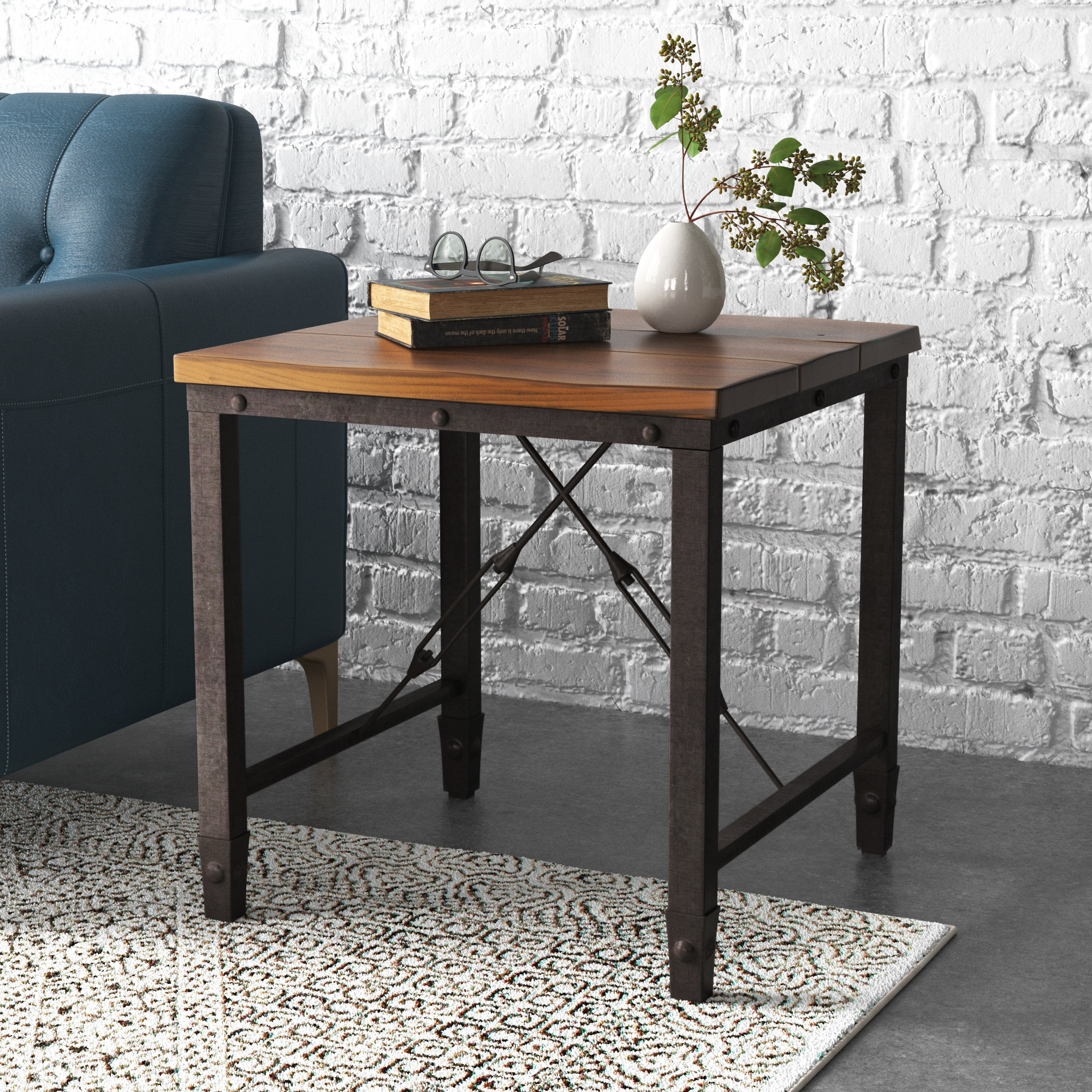 Steelside™ Caesar 4 Legs End Table & Reviews - Wayfair Canada