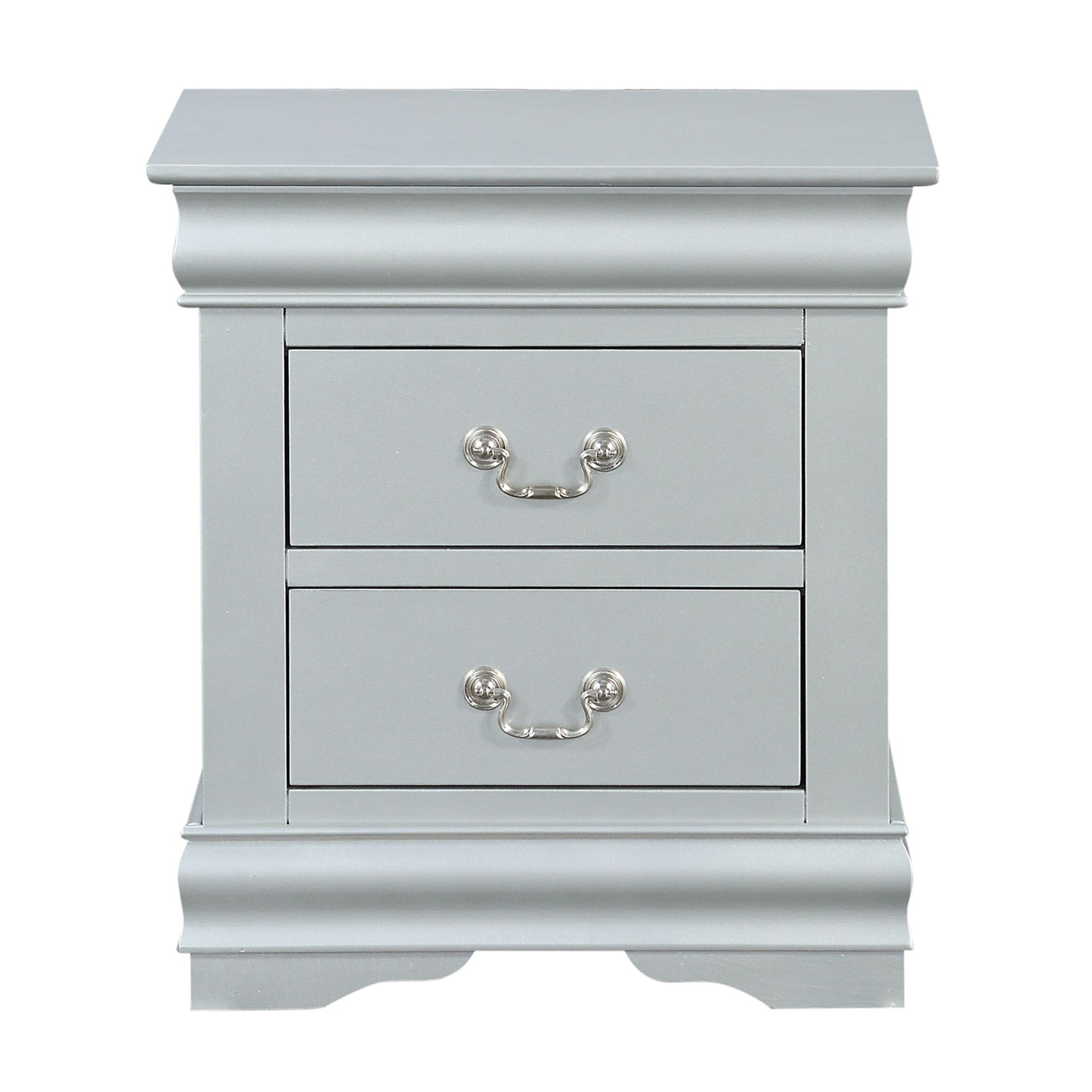 Astoria Grand Louis Philippe III Platinum Finish Nightstand - Wayfair ...