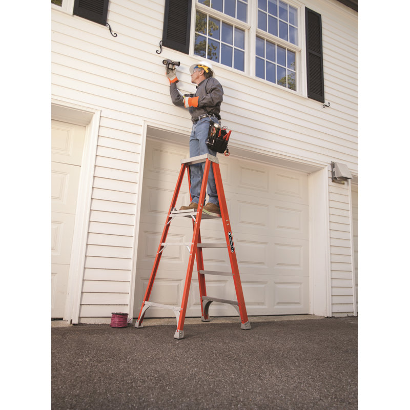 Louisville Ladder 8 ft. Platform Step Ladder with 300 lbs. Load ...
