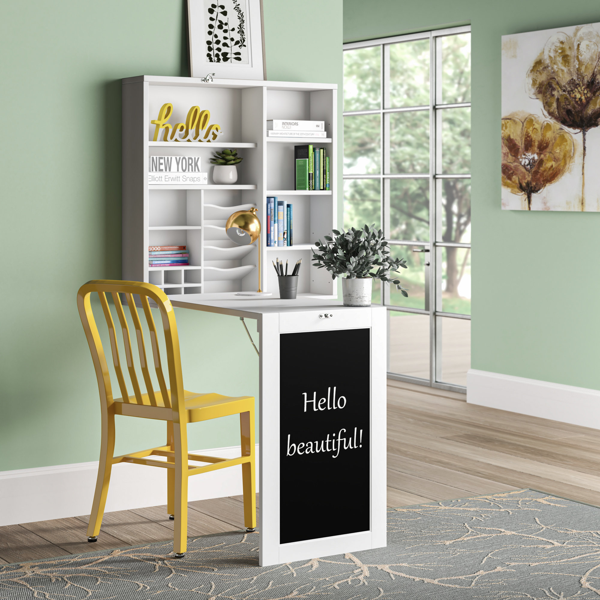 Ivy Bronx Funke Floating Desk & Reviews | Wayfair