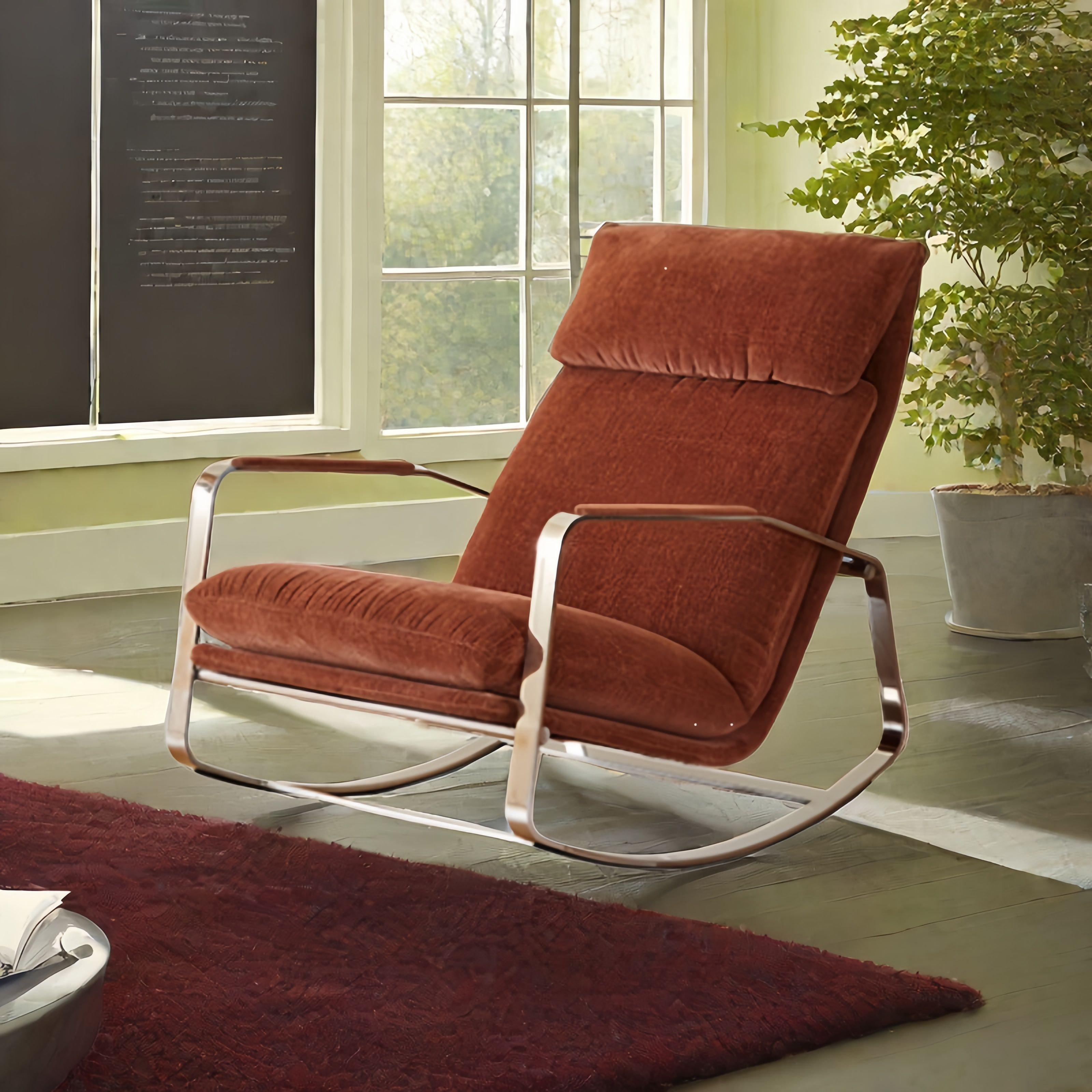 VIBORZ Modern Upholstered Rocking Chair | Wayfair