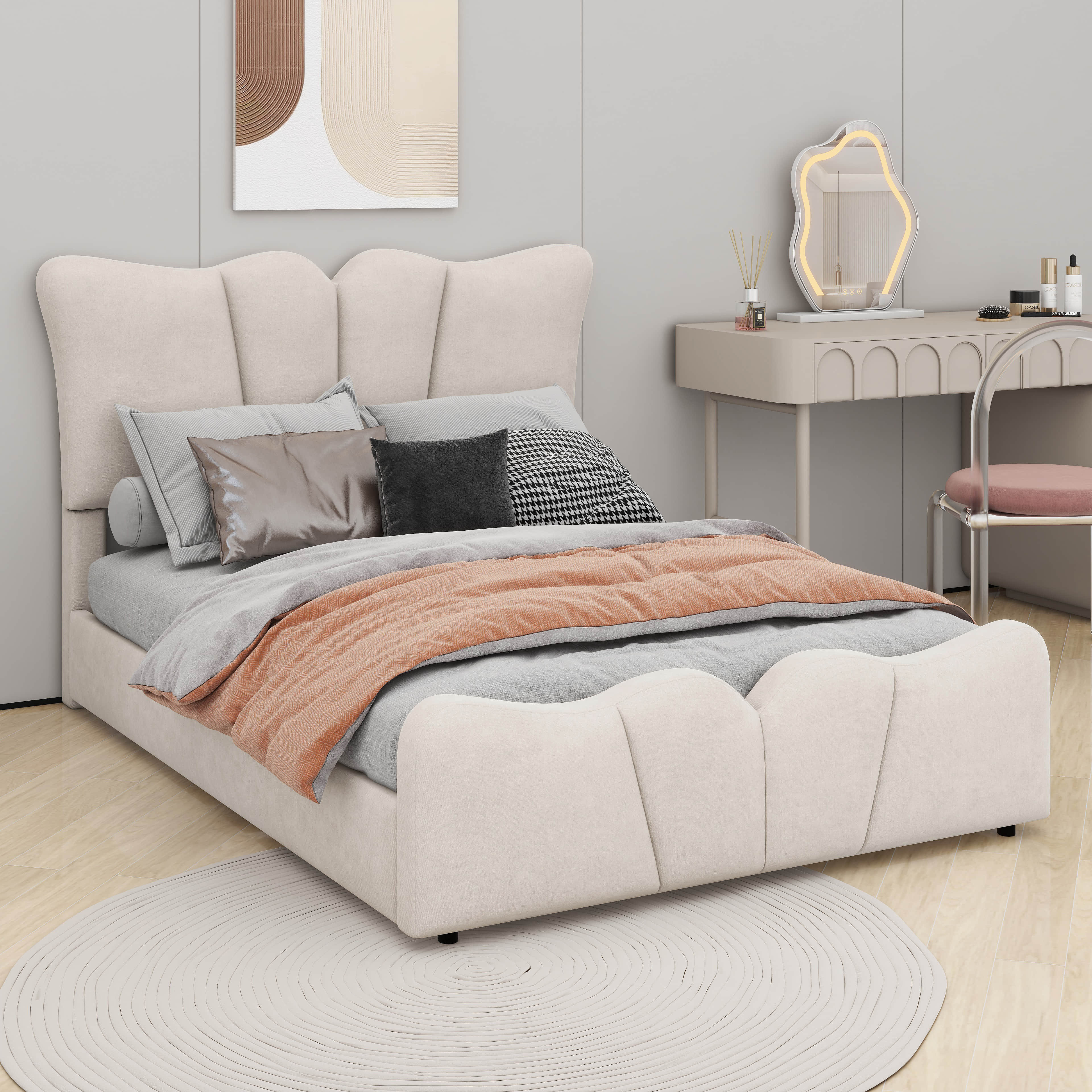 Mercer41 Reshod Upholstered Panel Bed | Wayfair