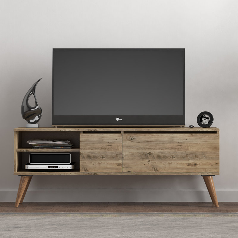 Corrigan Studio® Jaqual Mid-Century Modern TV Stand Up to 60" TVs Media ...