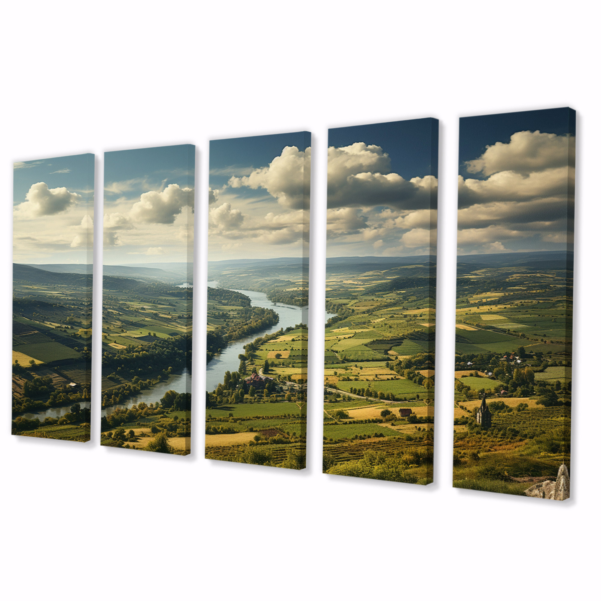 Highland Dunes Germany Countryside River - Landscapes Canvas Wall Art ...