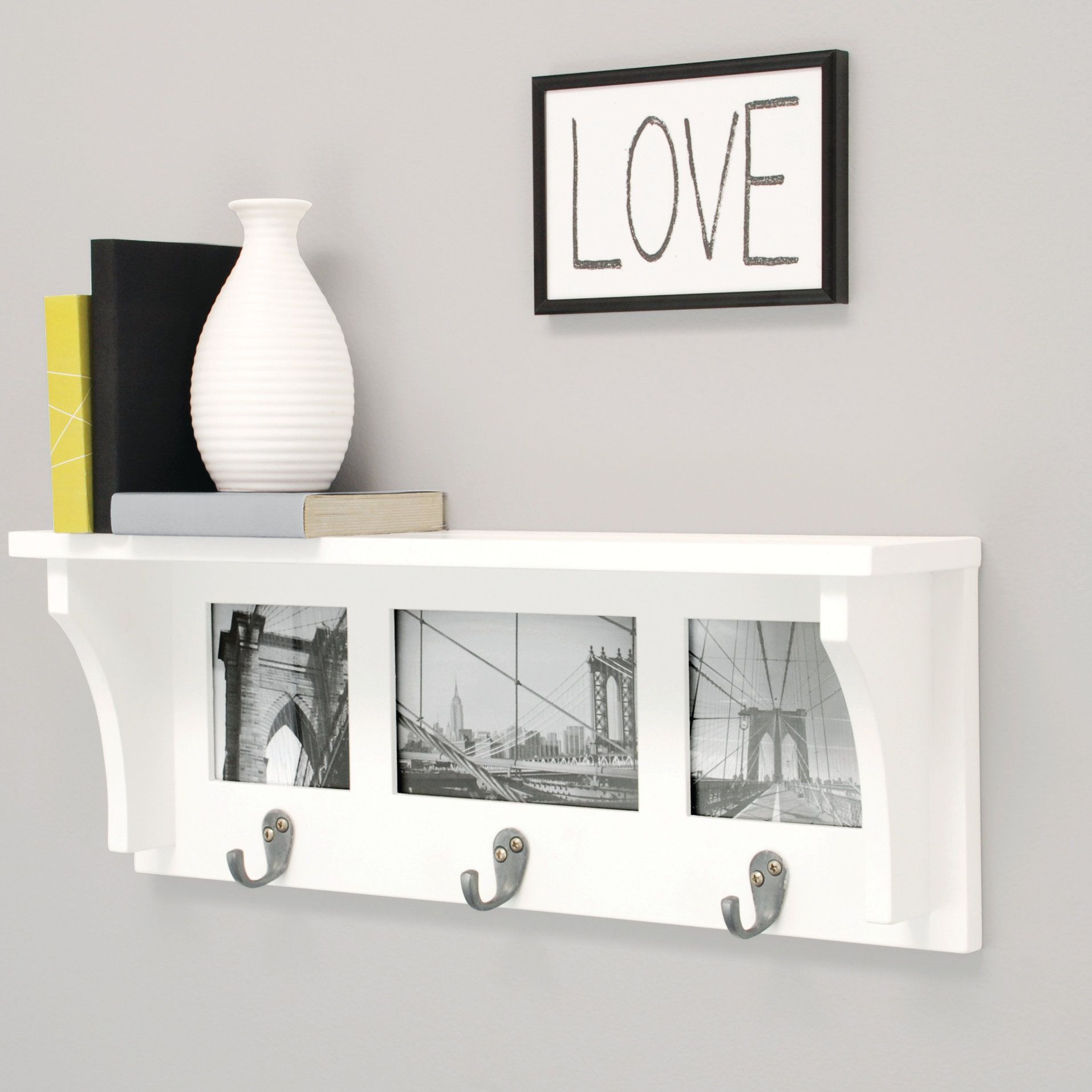 Red Barrel Studio Raffa Wall Shelf and Picture Frame & Reviews ...