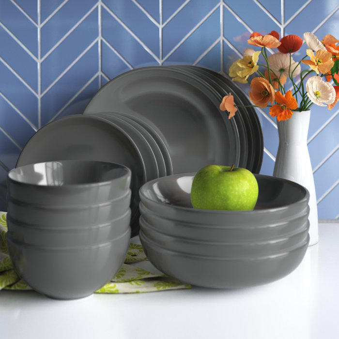 Wayfair Basics® Burkeville Stoneware Dinnerware Set - Service for 4 ...