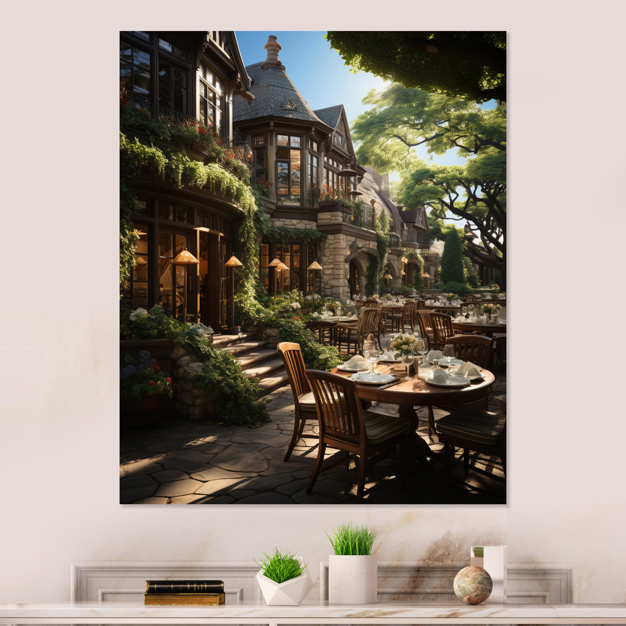Latitude Run® Country Clubs Outdoor Dining II - Country Clubs Print on ...