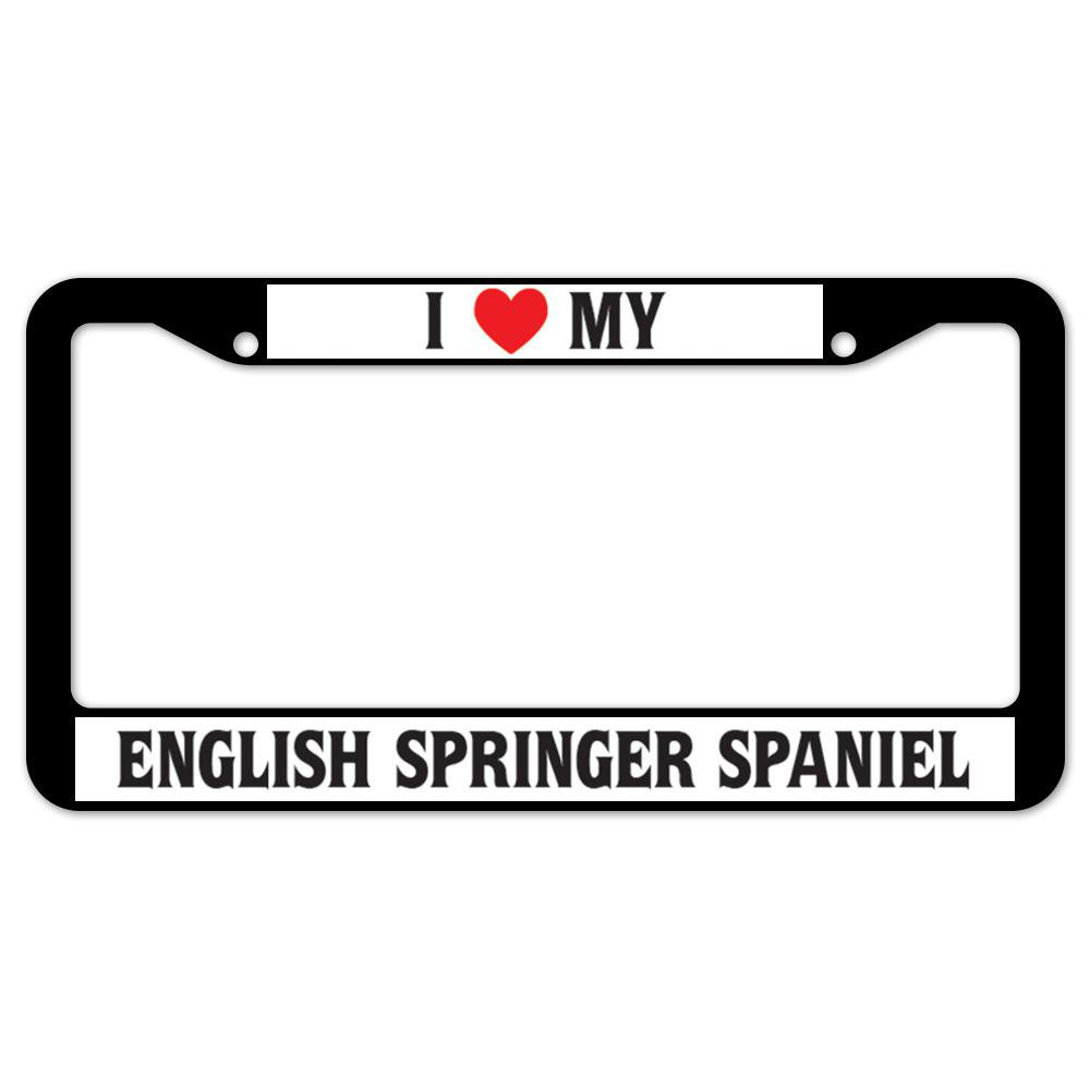 SignMission I Love My English Springer Spaniel Plate Frame | Wayfair