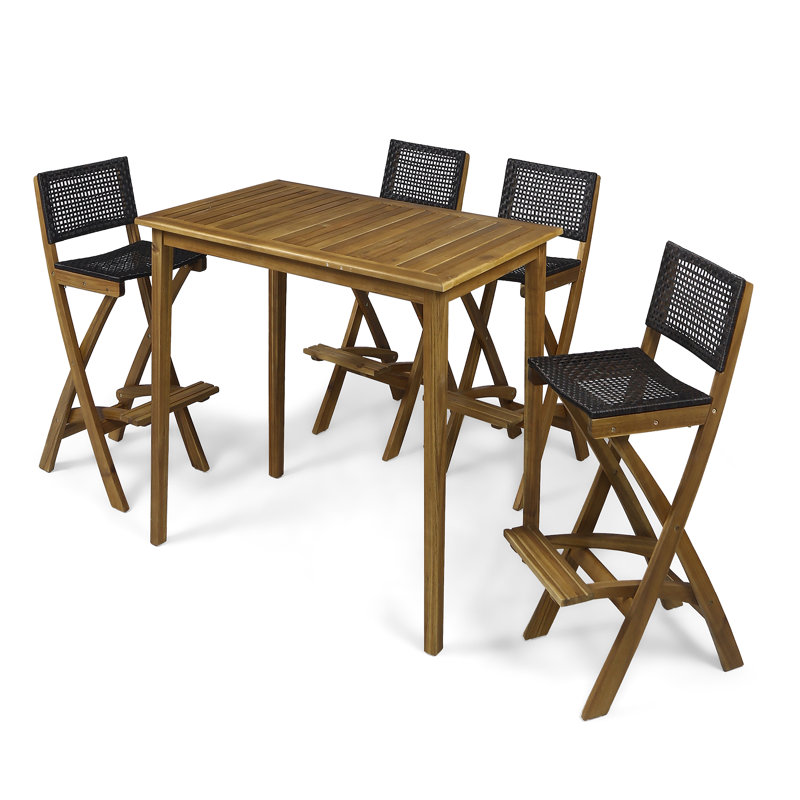 Lark Manor Aiyden 4 - Person Square Outdoor Dining Set & Reviews | Wayfair