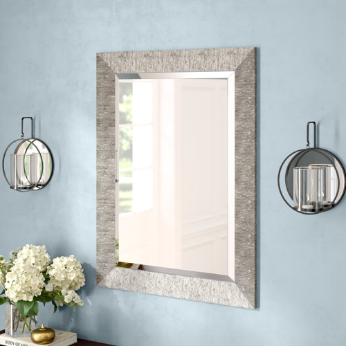 Rectangle Silver Wall Mirrors You'll Love | Wayfair