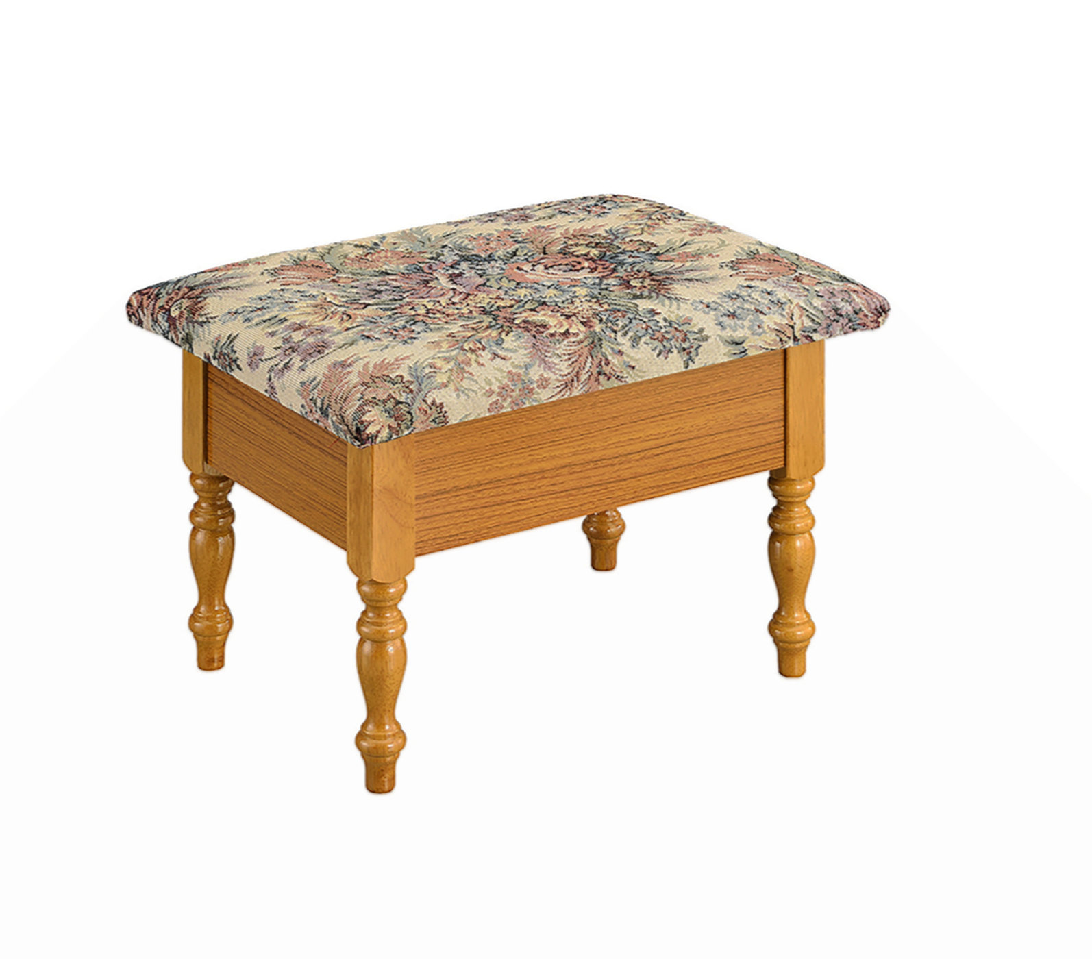 Charlton Home® 10" Tall Wooden Foot Stool With Storage | Wayfair