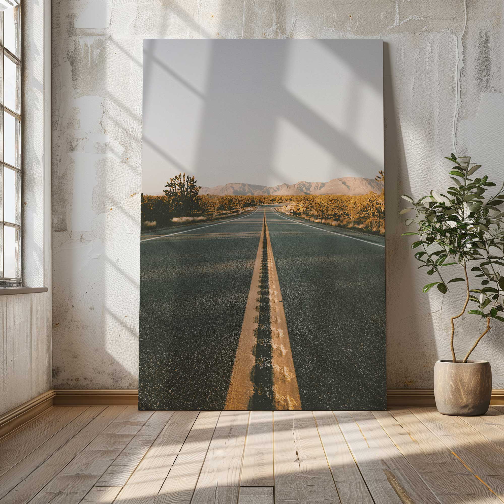 Hokku Designs Desert Pathways, Large Canvas Print | Wayfair