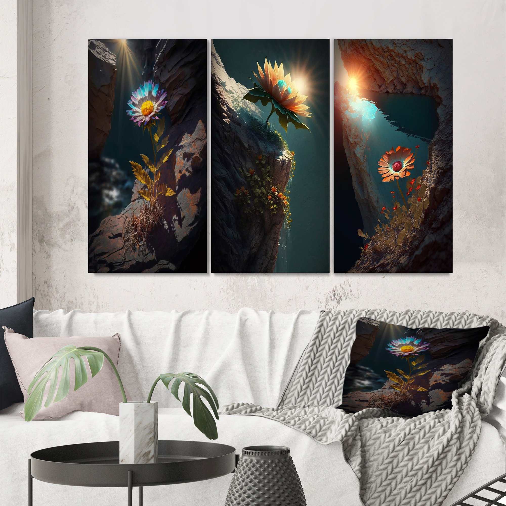 Winston Porter " Fierce Blue Mountain Flower Captures Sunshine " 3 ...