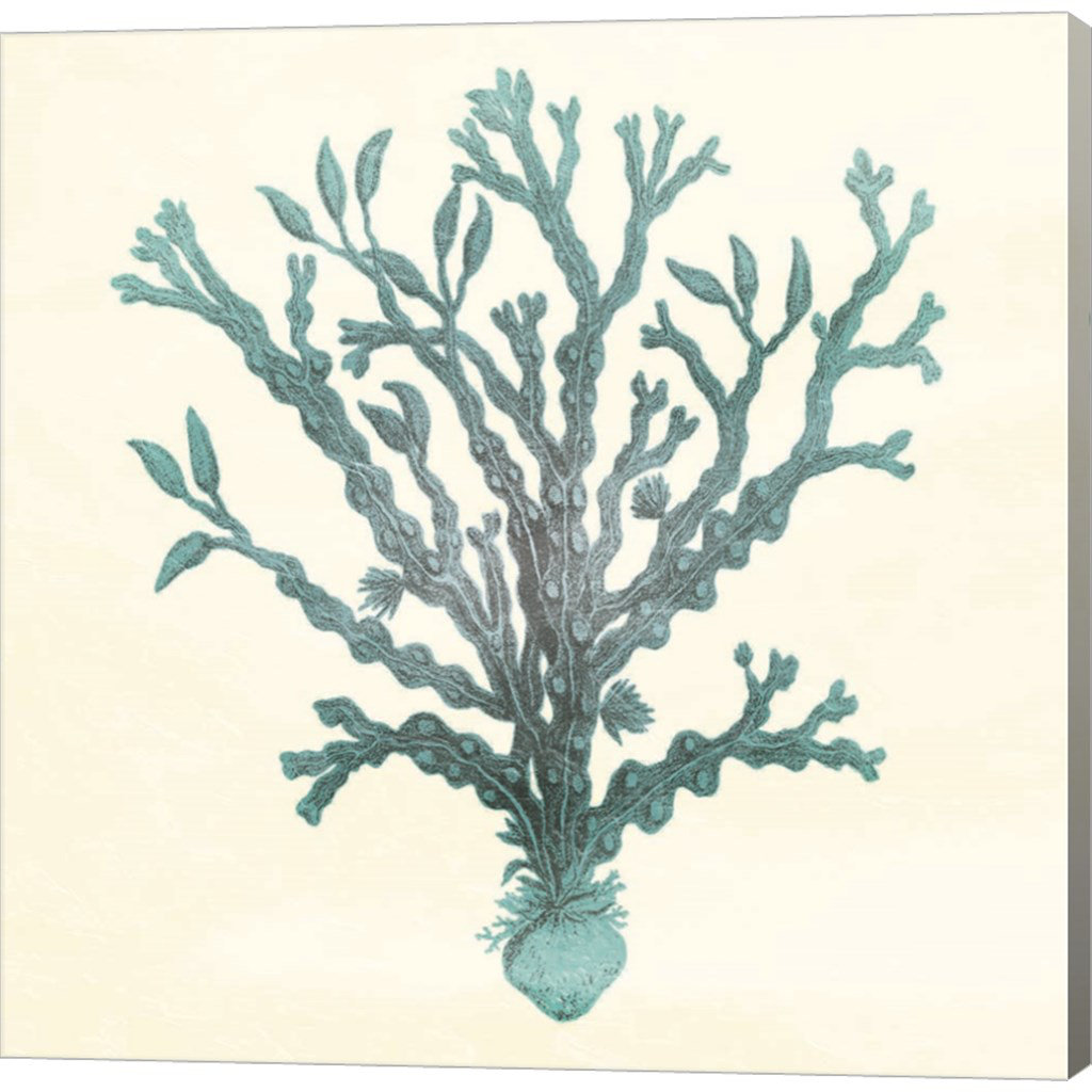 Highland Dunes Blue Beach by Jace Grey - Wrapped Canvas Print | Wayfair