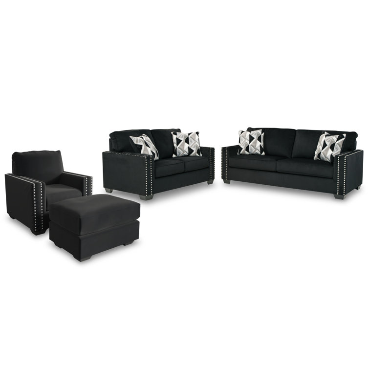 Everly Quinn Rumanah 4 - Piece Living Room Set & Reviews | Wayfair