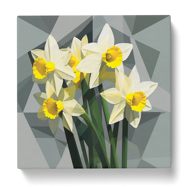 17 Stories Daffodil Geometric No.4 - No Frame Art Prints | Wayfair.co.uk