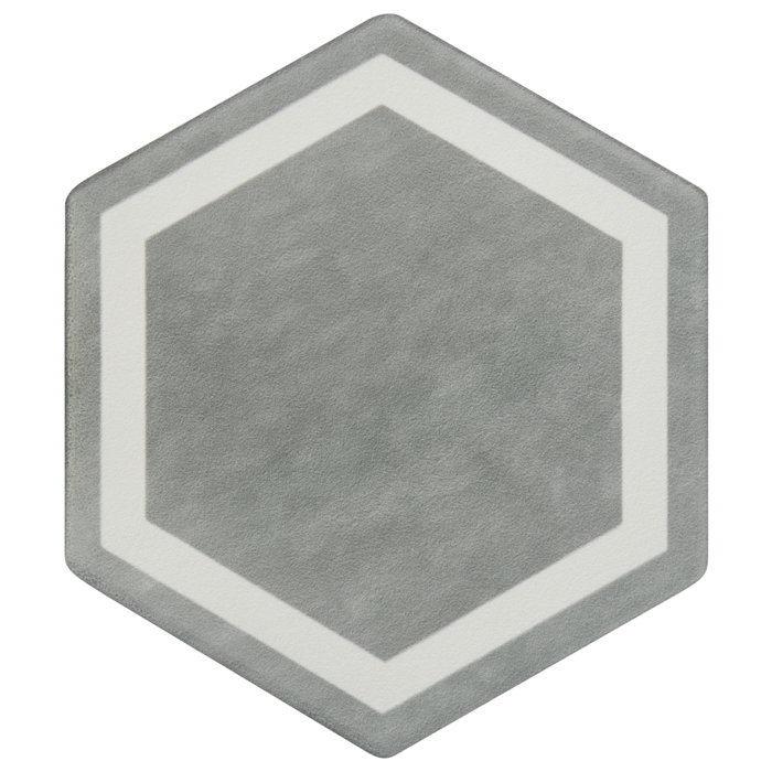KDC Tile and Marble Geometric 6" x 7" Porcelain Patterned Floor Use ...