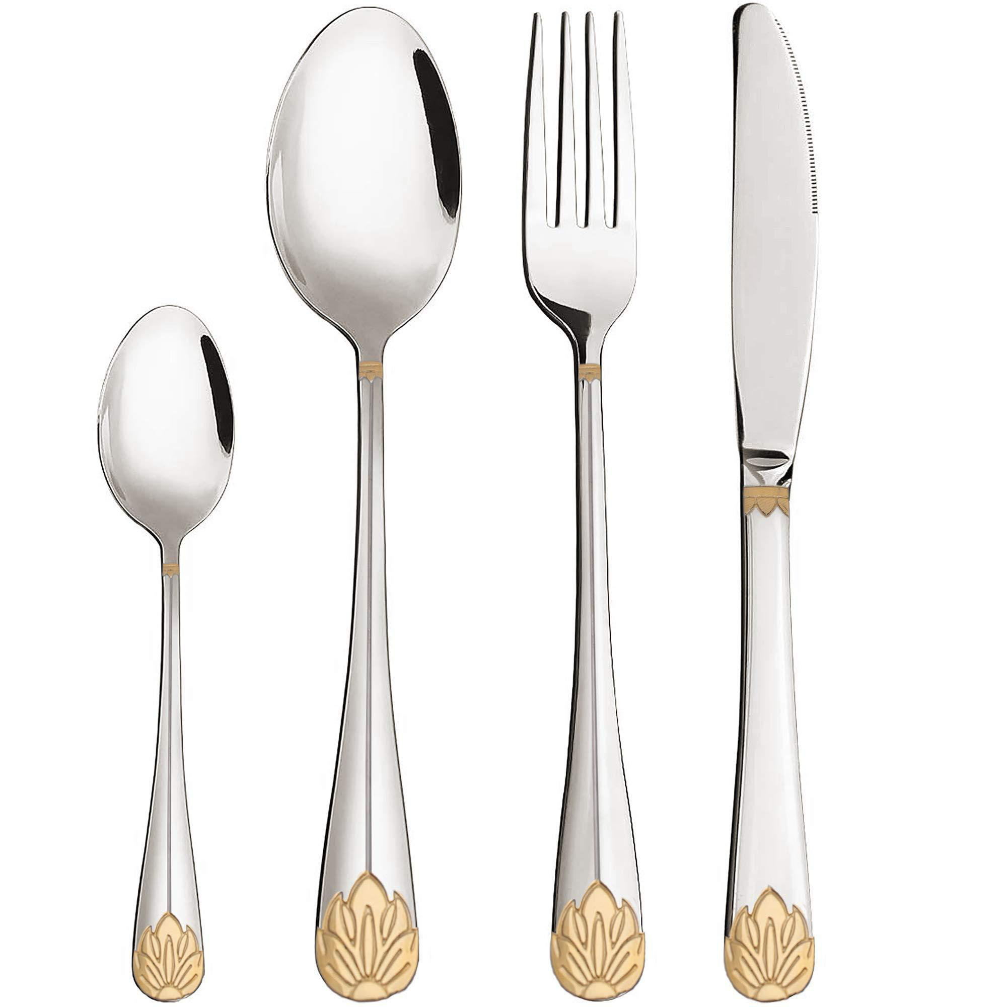 Mercer41 Silverware Set Limited Edition – 24 Piece Dinnerware Set ...