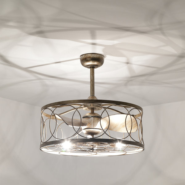 Laurel Foundry Modern Farmhouse® Seay 3 - Blade Caged Ceiling Fan with ...