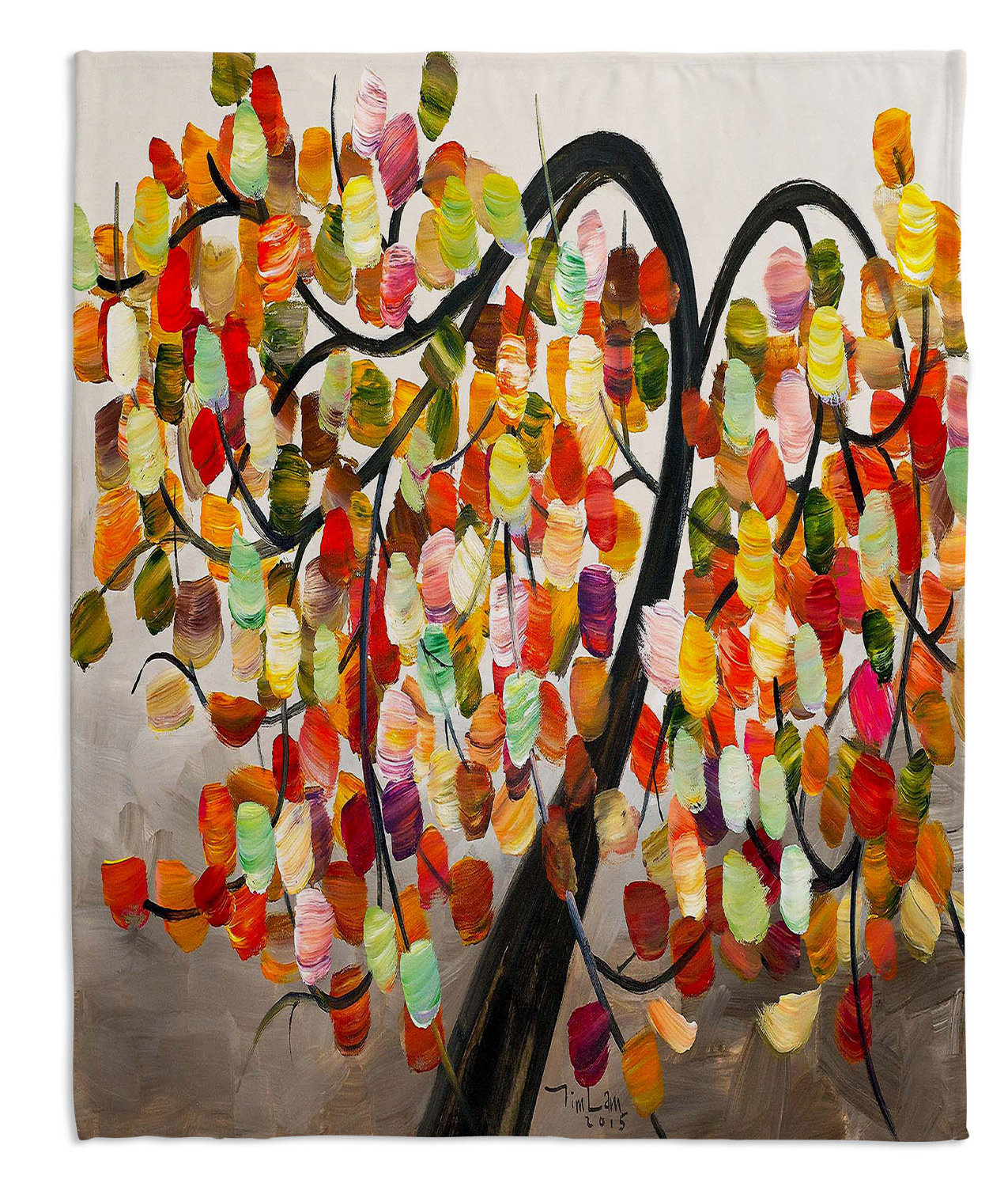 DiaNoche Designs Color Tree Ix Soft Sherpa Blanket | Wayfair