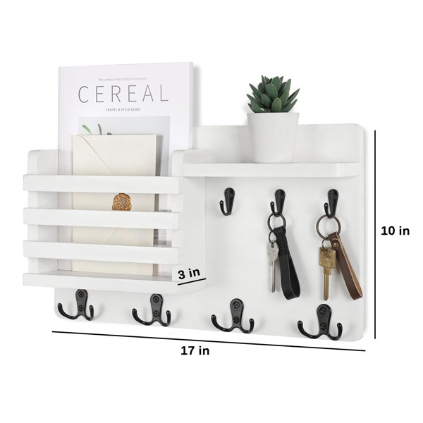 AKLOV Solid Wood Wall Organizer | Wayfair