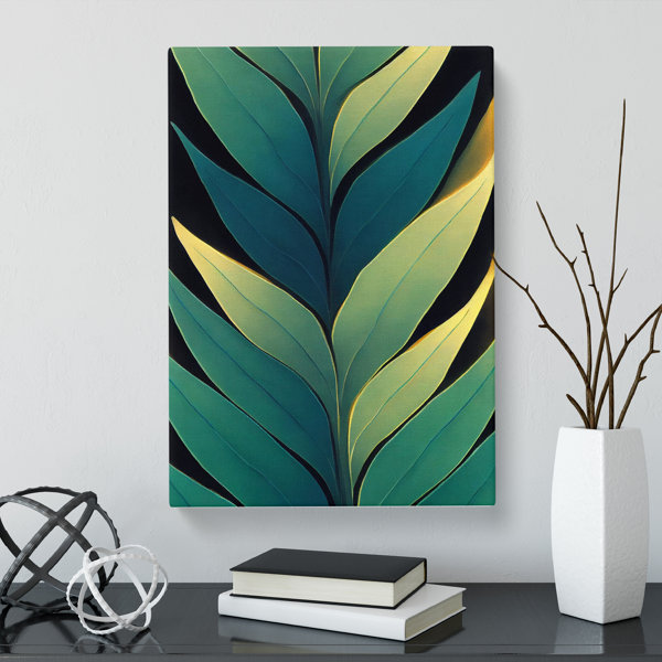 Marlow Home Co. Asante Plant Leaf Vol.1 - Wrapped Canvas Graphic Art ...