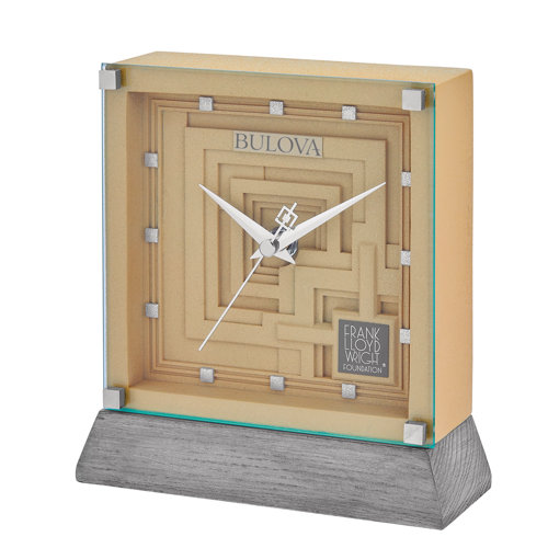 Bulova Frank Lloyd Wright Tabletop Clock | Wayfair