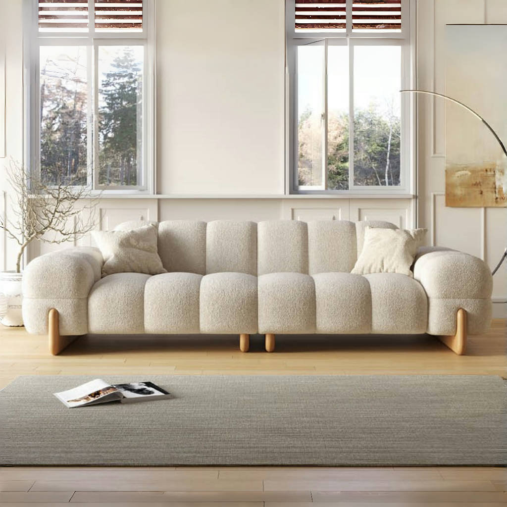 Walkoly French Cream Style Sofa | Wayfair