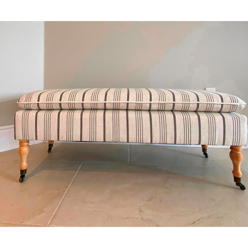 Alcott Hill® Coumas Linen Blend Upholstered Bench | Wayfair