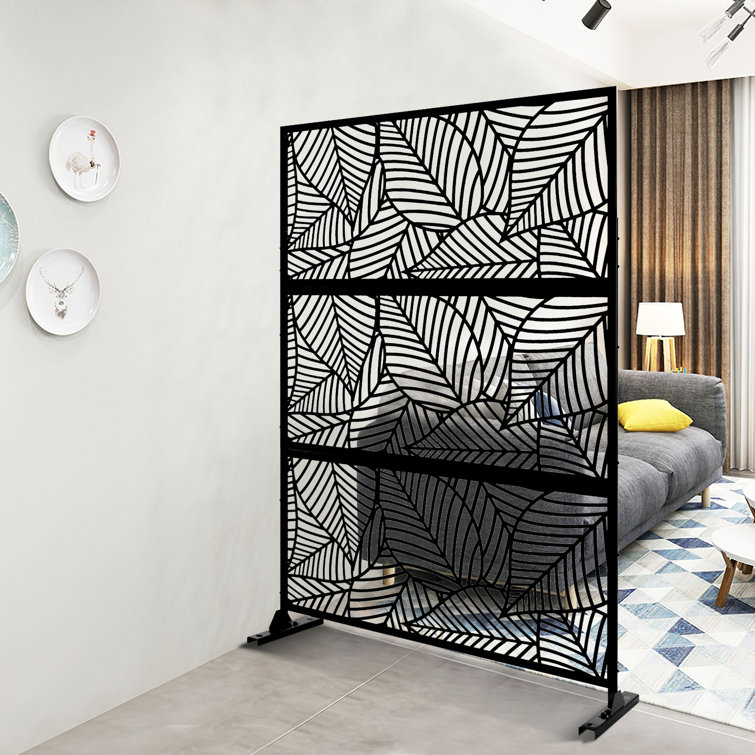 Miruo 6.3 ft H x 4 ft W Metal Privacy Screen - Wayfair Canada