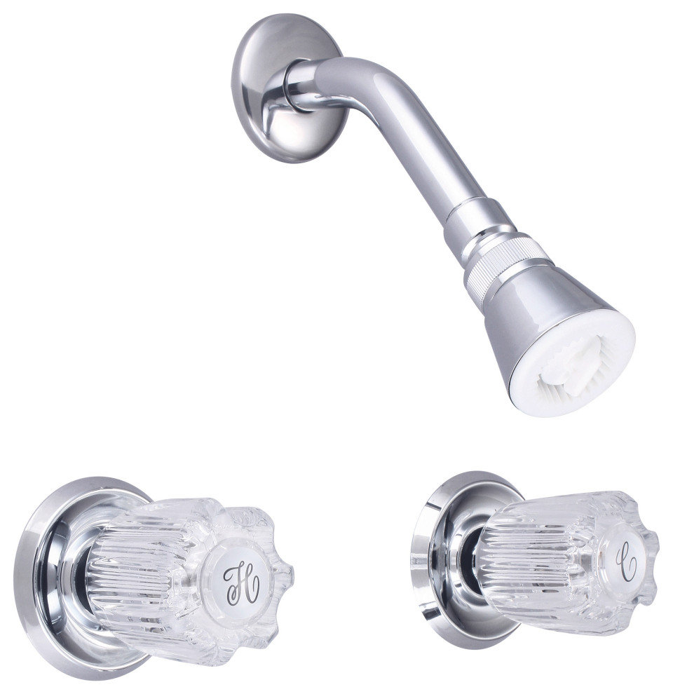 Banner Faucets Banner Two Acrylic Handle Shower Only Faucet | Wayfair