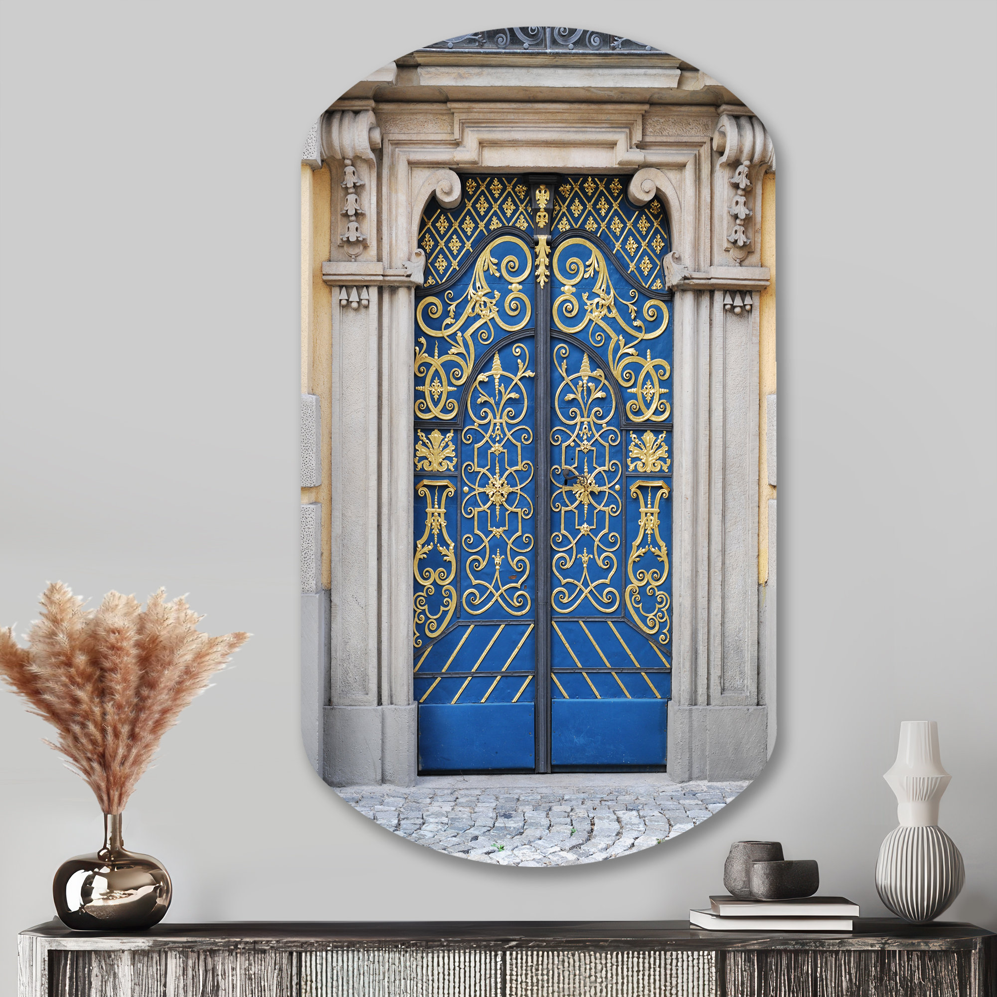 Latitude Run® Lavish Old-European Door Vintage - Vintage Irregular Wall ...