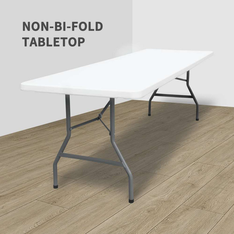 Luxdecor Heavy Duty 96'' 8ft Commercial Party Event Solid Non-Folding ...