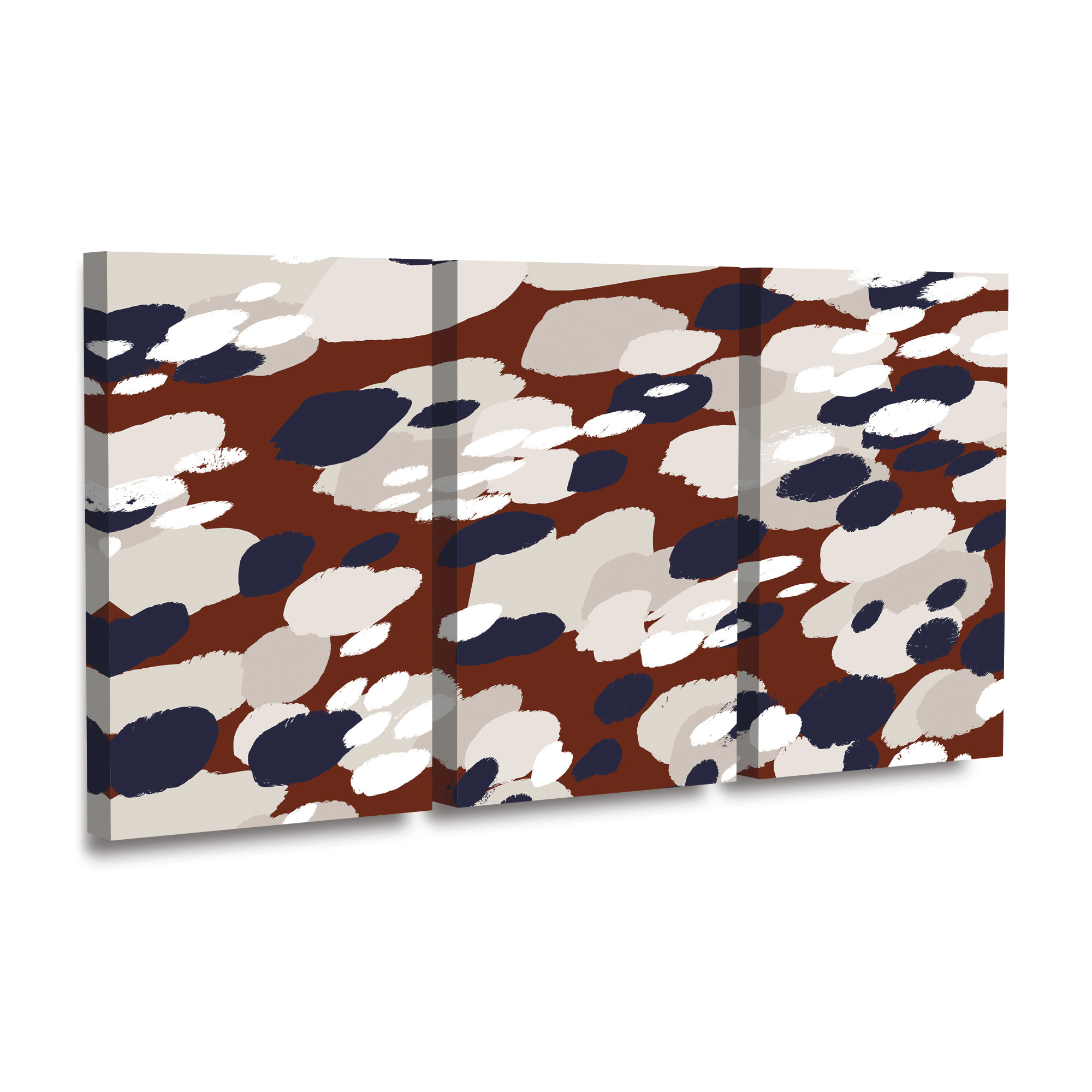 Red Barrel Studio® Treechild Berry Pattern Square 3 Piece Panel Set Art ...