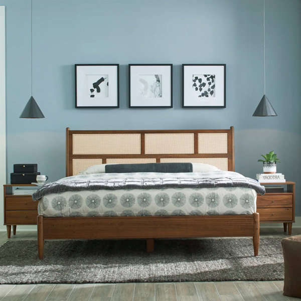 Hokku Designs Minaxni Solid Wood Open-Frame Bed | Wayfair