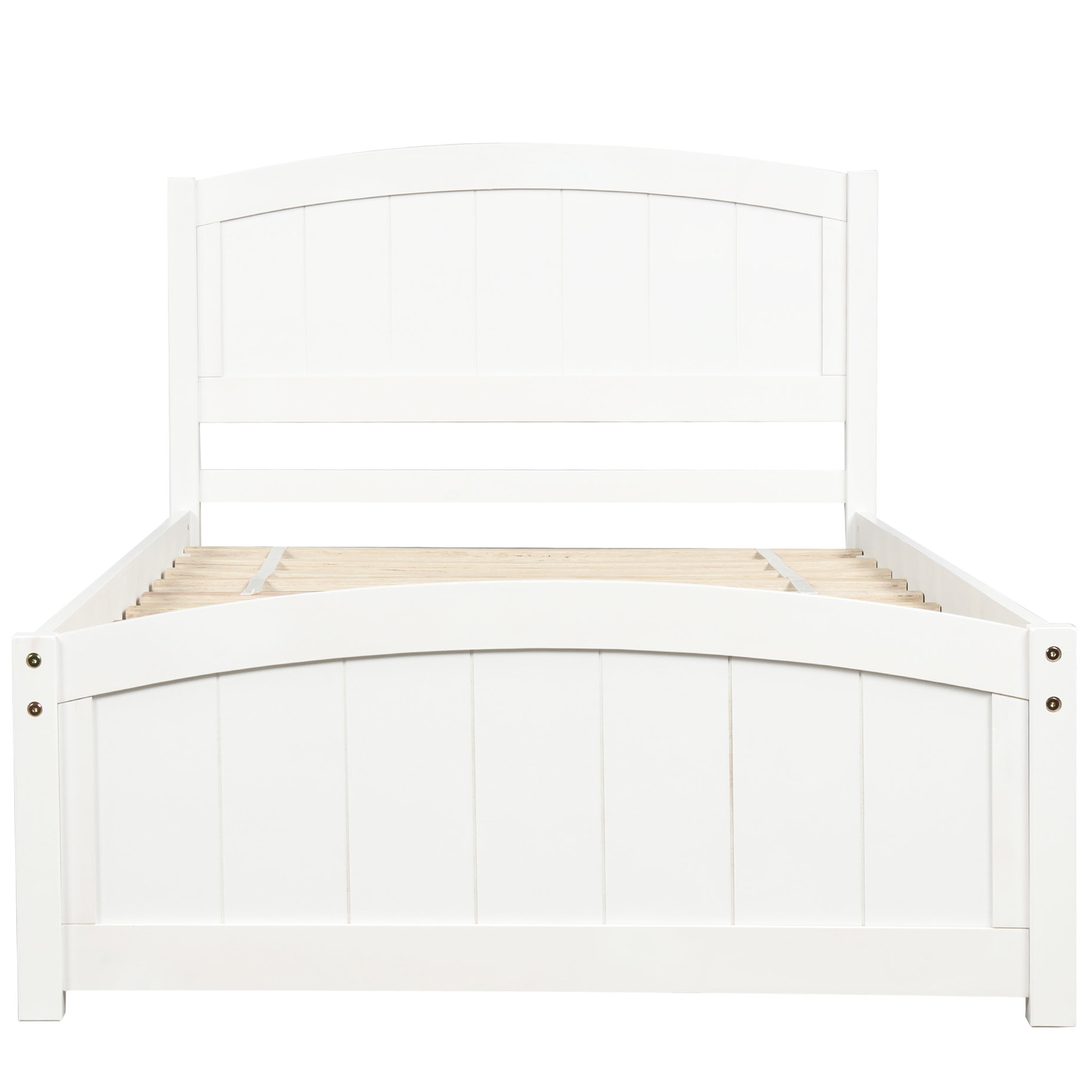 Lark Manor™ Solid Wood Platform Bed In White With Headboard, And ...