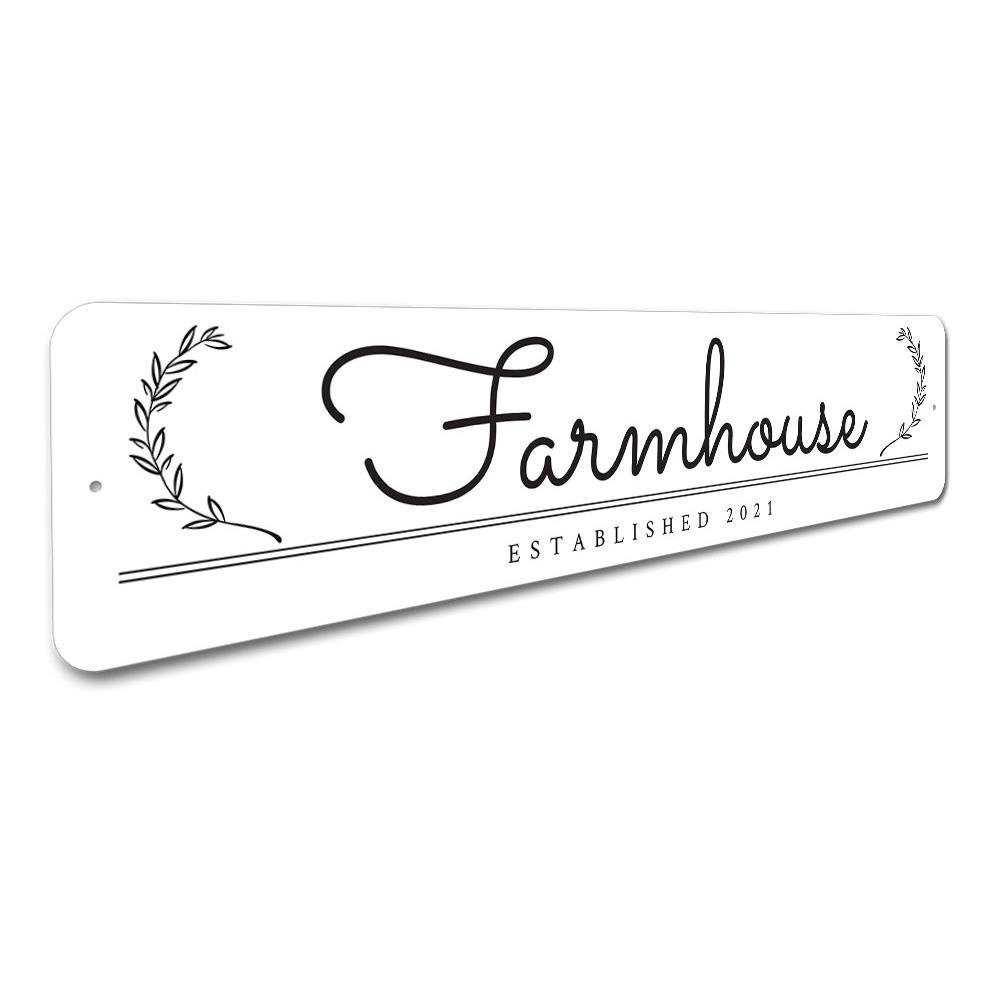 Lizton Sign Shop, Inc Artsy Farmhouse Established Aluminum Sign | Wayfair