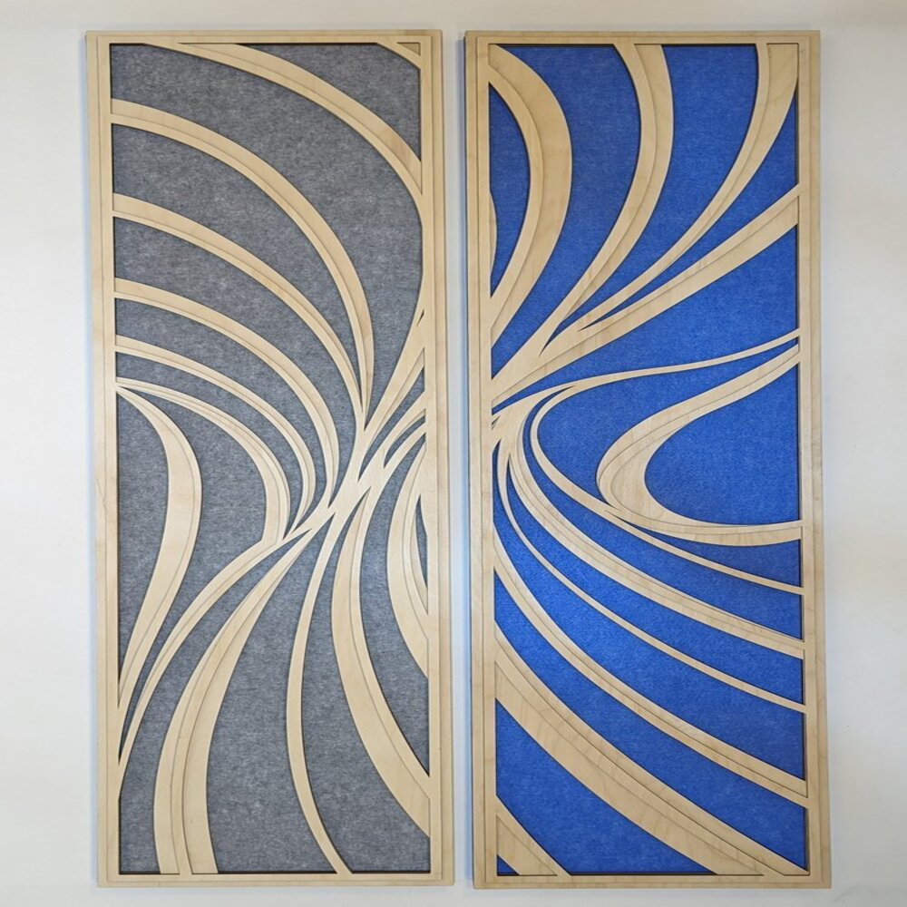 Simply Soundless 11.8" x 47.3" Peel and Stick Acoustic Wall Panelling ...